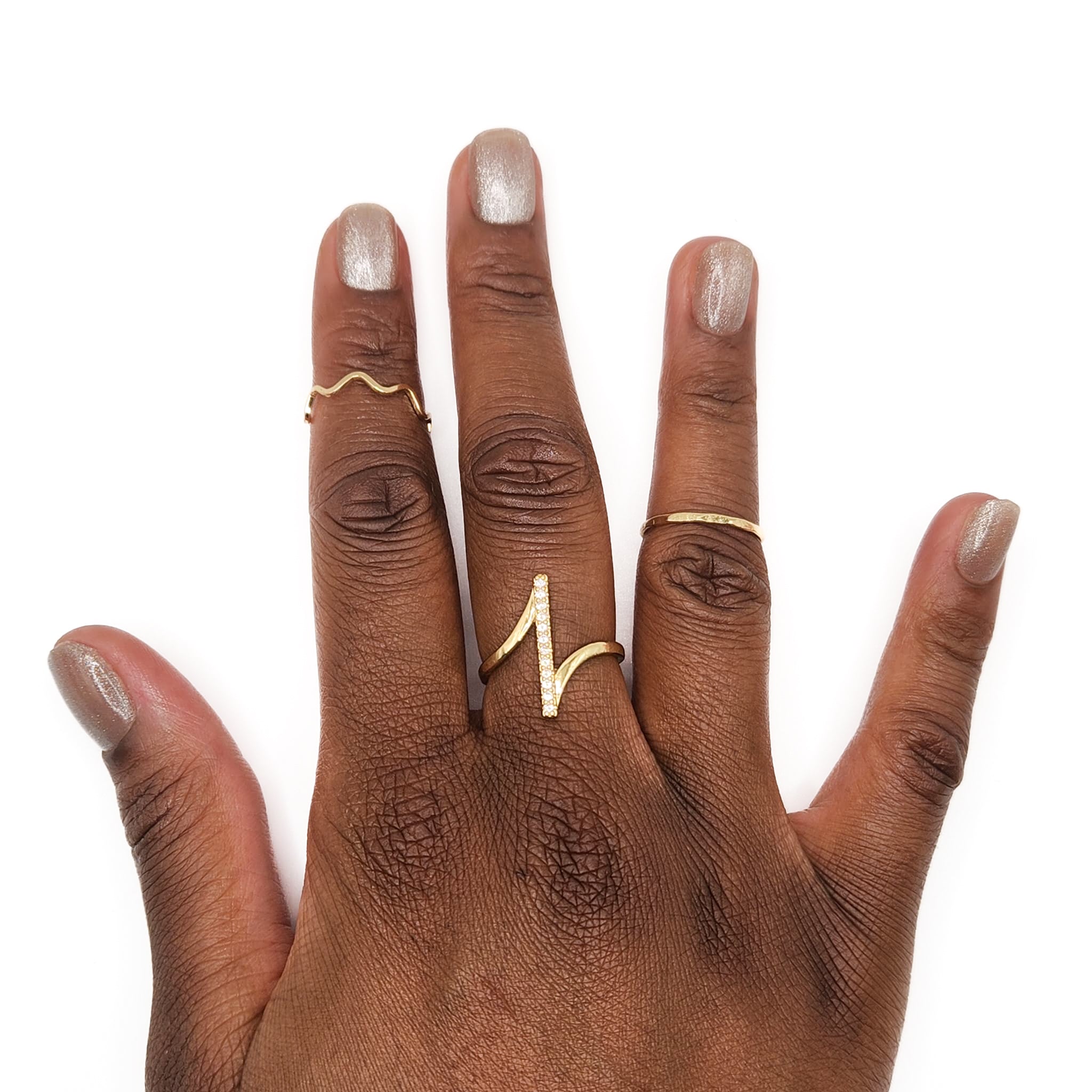 A Little Razzle Dazzle | Shimmery Press-On Nails – Daringly Posh