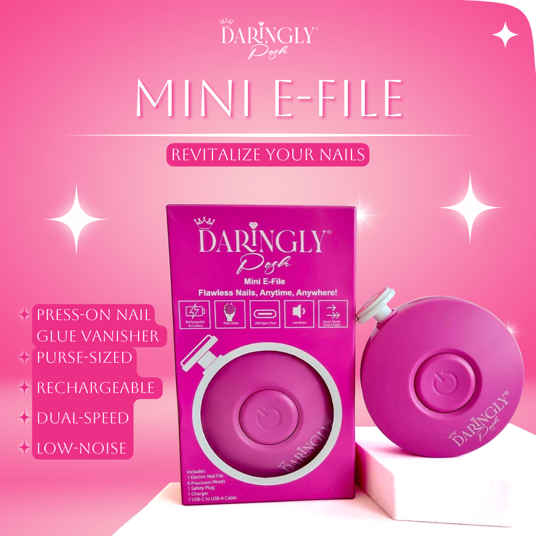 Mini E-File | Portable Travel-Friendly Cordless Electric Nail File ...
