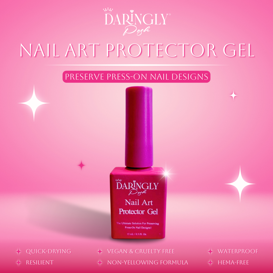 Nail Art Protector Gel | Ensures The Preservation Of Press-On Nail Art ...